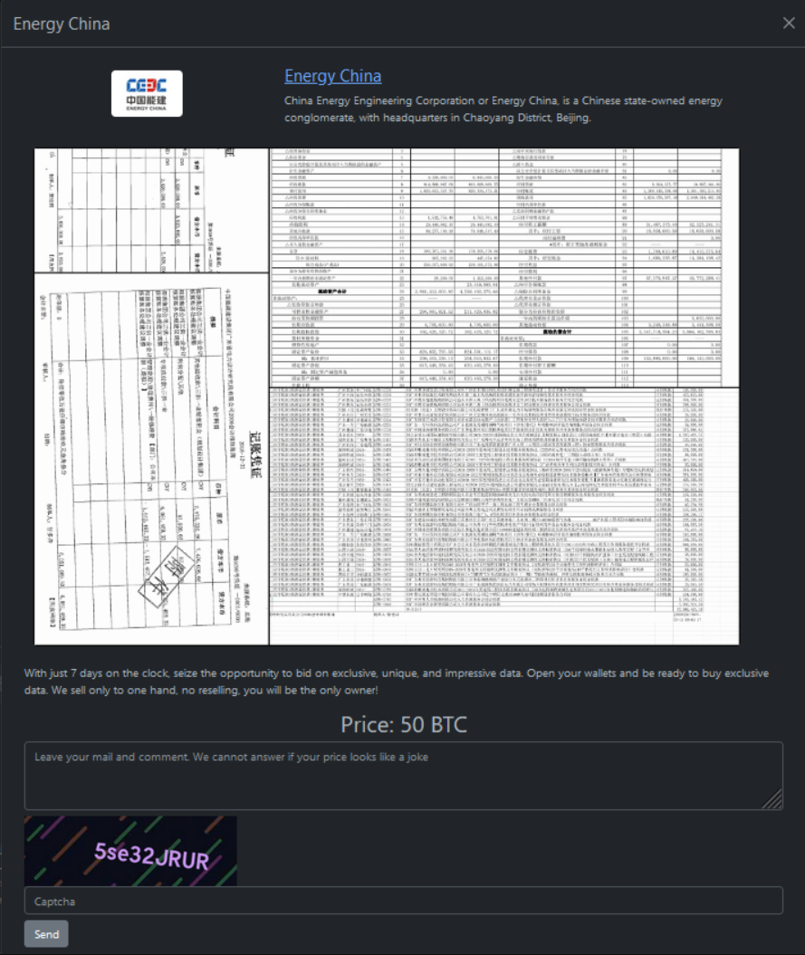 China Energy Hacked: The Rhysida Ransomware Group Claimed - DHacker
